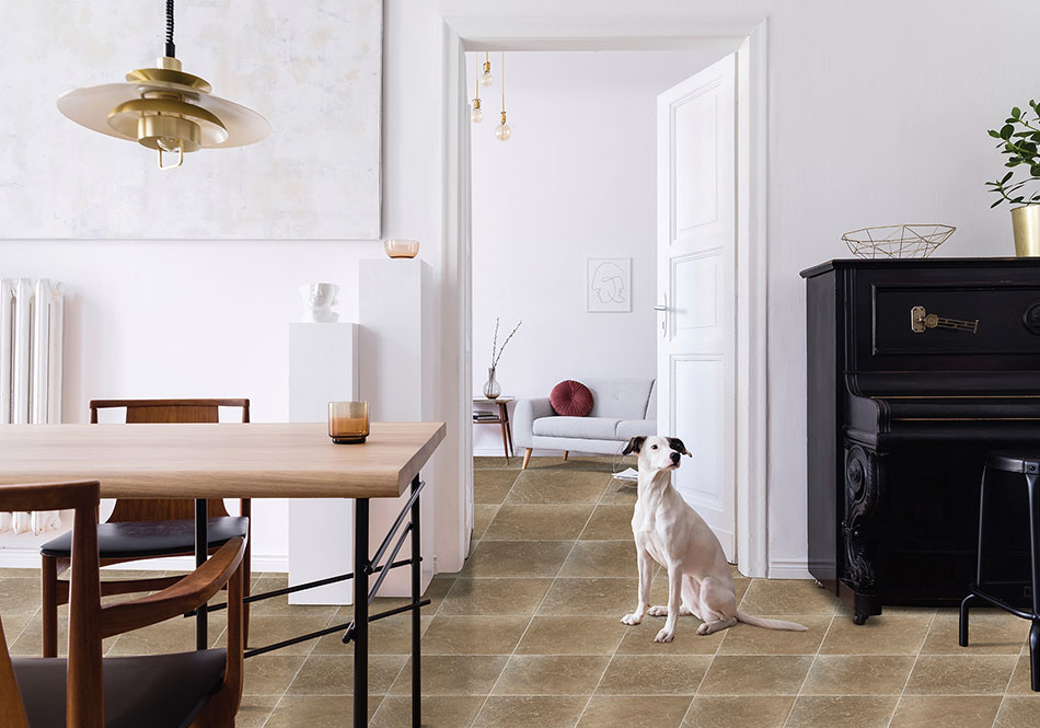 Tile Look Vinyl Sheet Flooring - Beauflor - Twenty & Oak